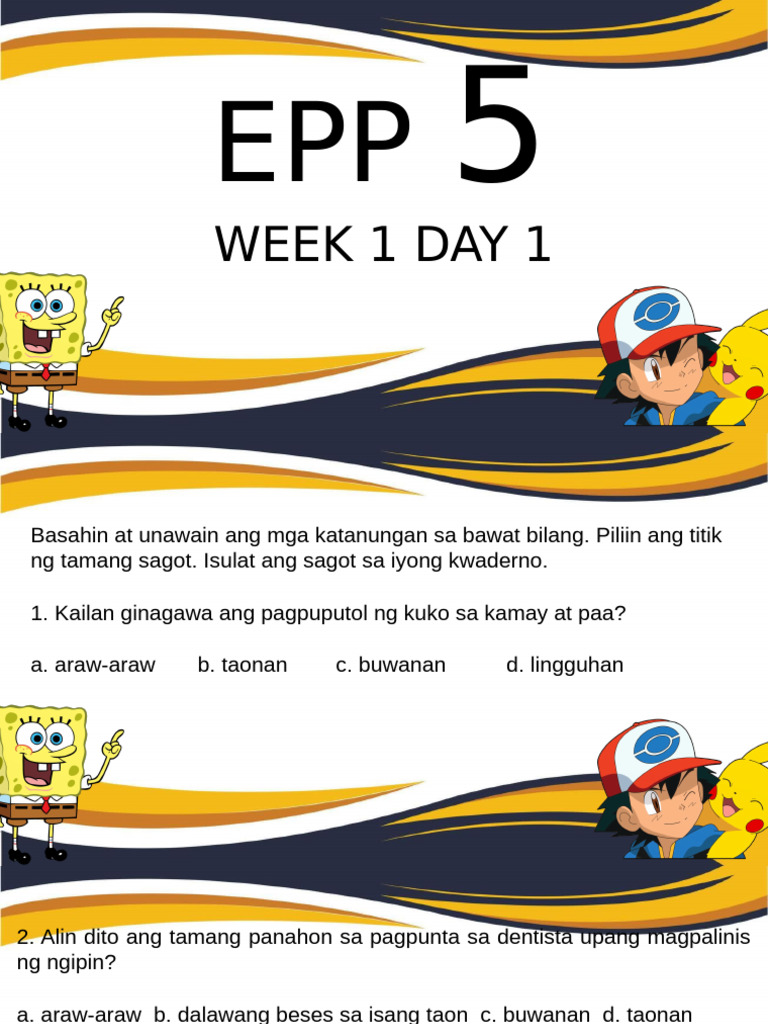 EPP 5 Q2 WEEK 1 | PDF