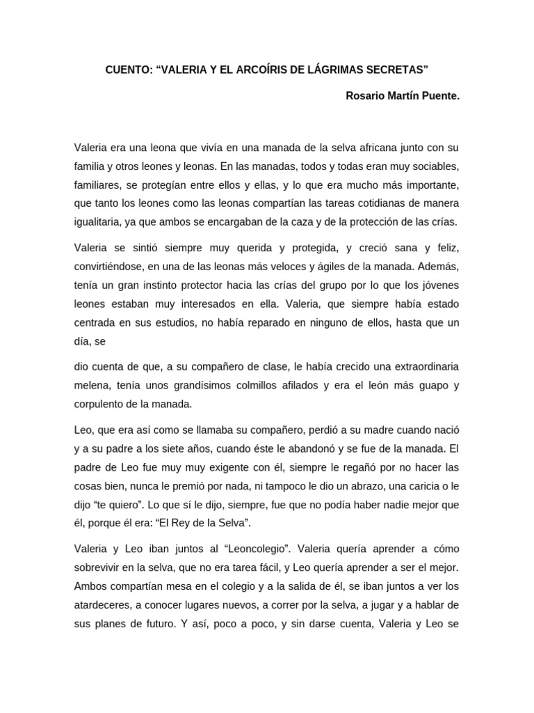 Cuento Violencia Intrafamiliar | PDF