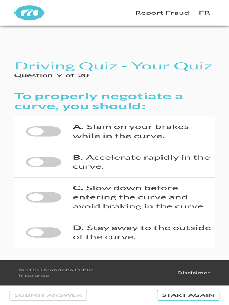 Driving Quizzes | PDF
