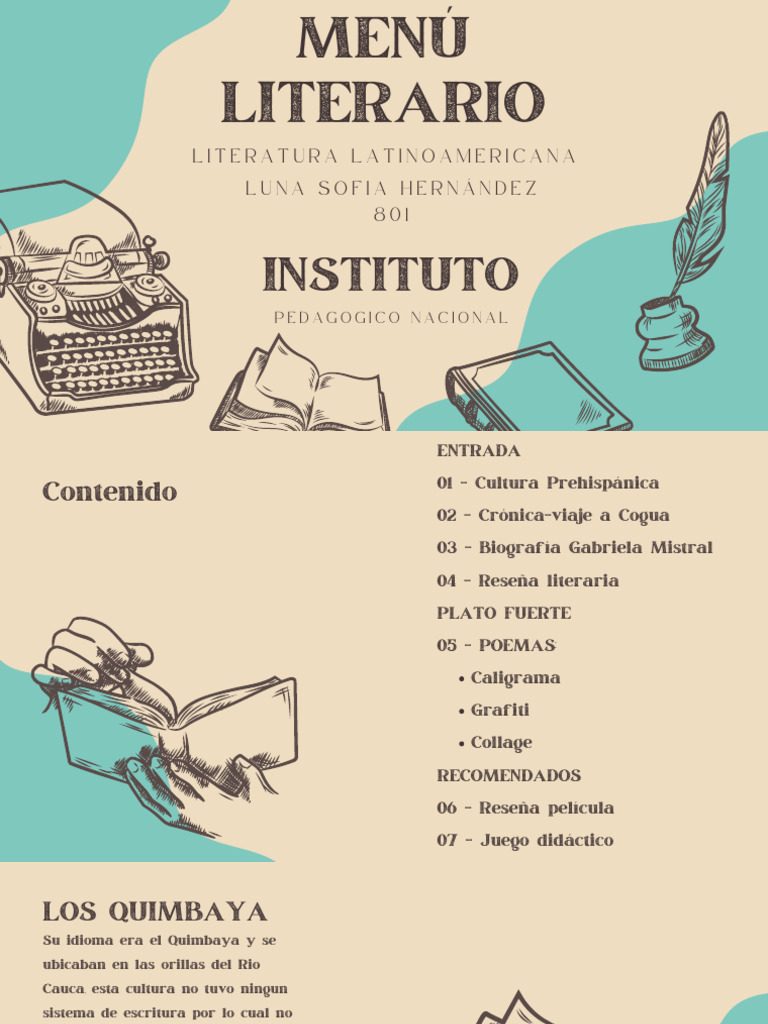 Menú Literario de Luna | PDF