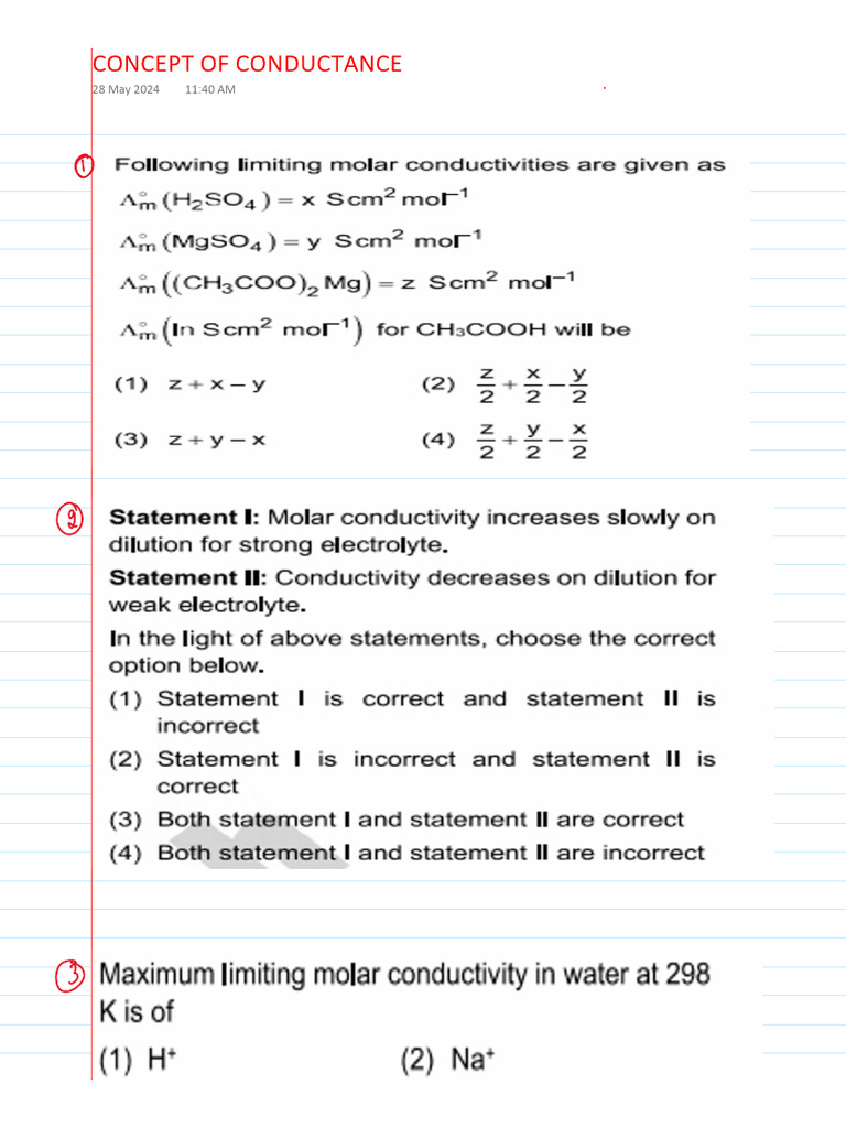 Concept of Conductance | PDF
