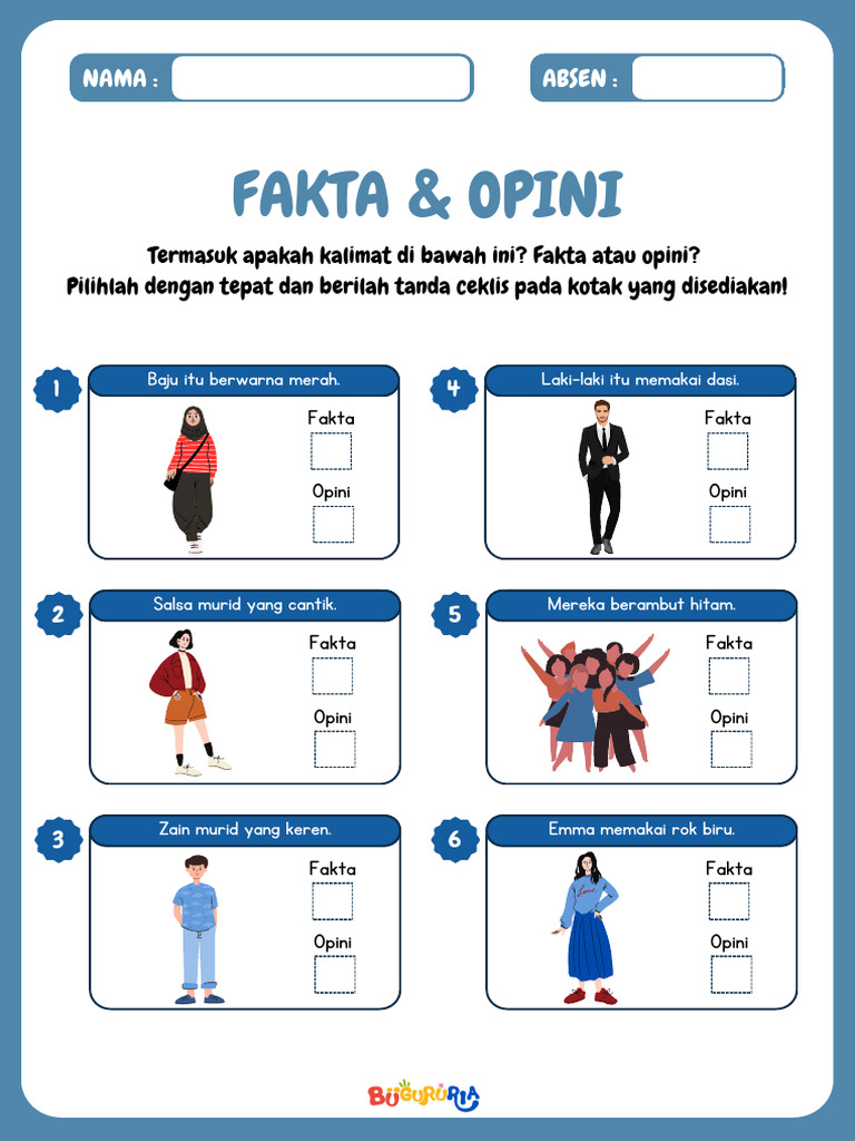 Lembar Pengamatan Fakta & Opini | PDF