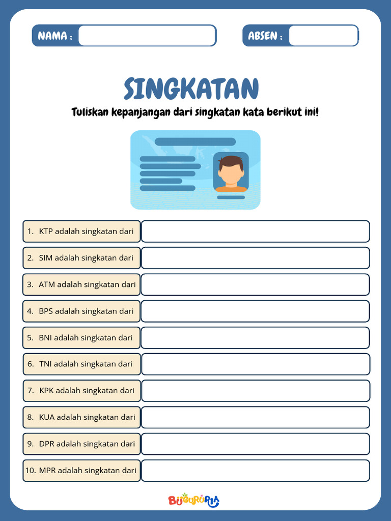 10 Contoh Singkatan dan Akronim | PDF