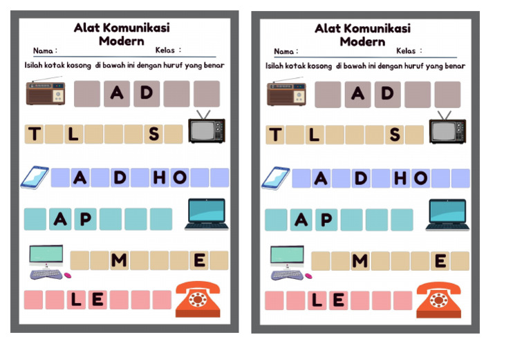 LKPD Alat Komunikasi Modern | PDF