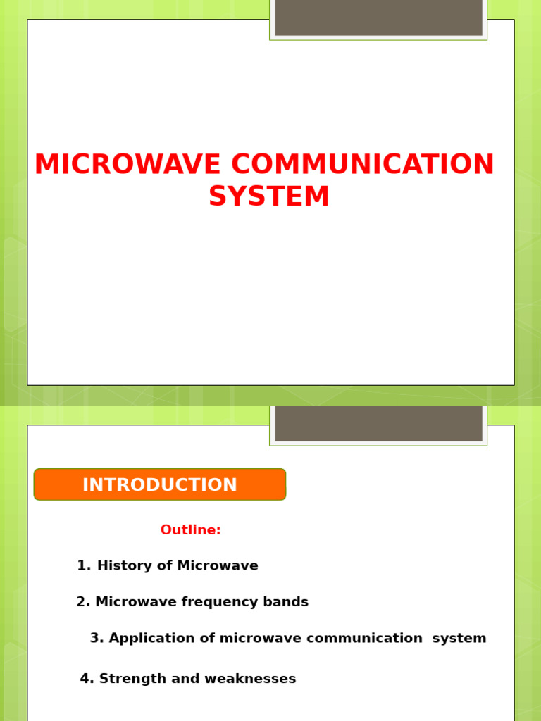 Microwave Communication Systems Overview | PDF | Microwave | Radio