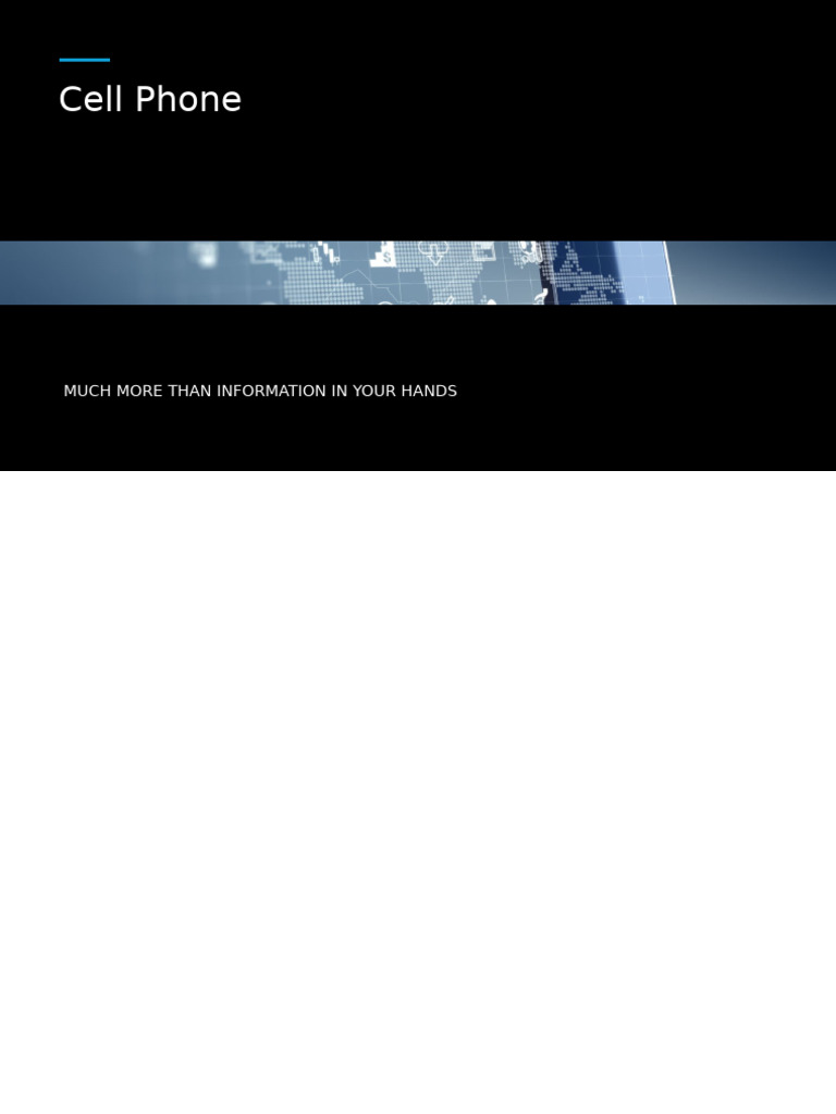 Cell Phone | PDF
