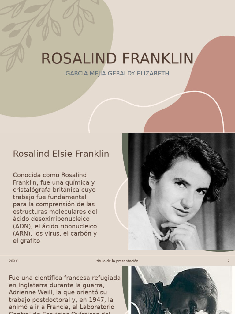 Rosalind Franklin | PDF