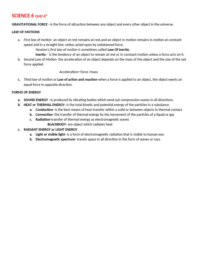Gravitational Force and Laws of Motion | PDF