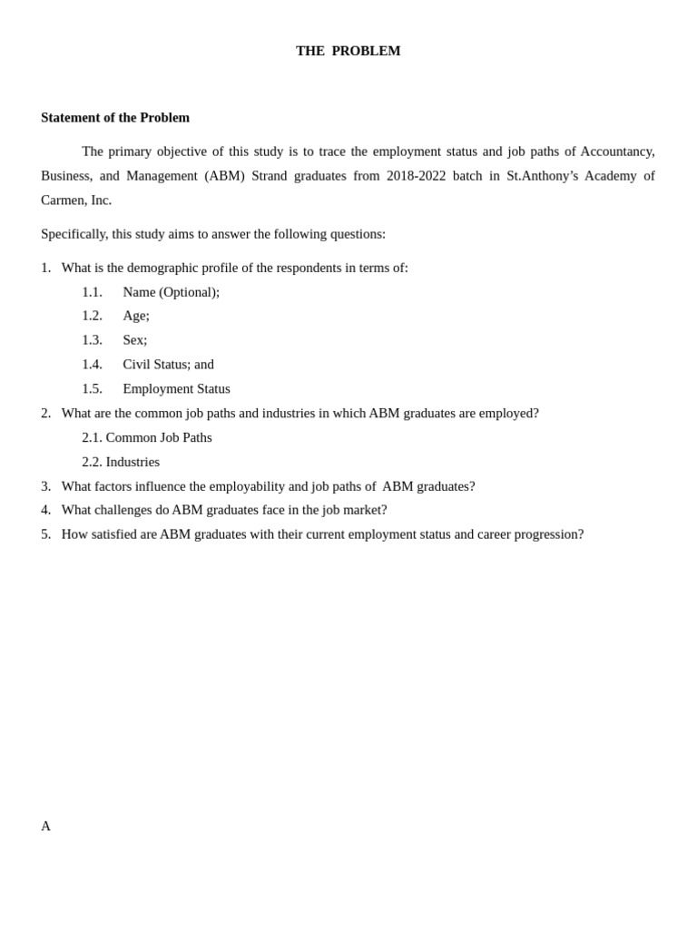 Sop-Research (Revised) | PDF | Questionnaire | Demography