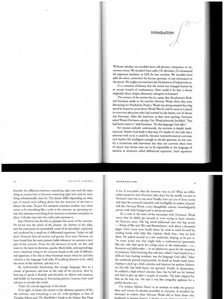 Infinite Powers Introduction Steven Strogatz | PDF