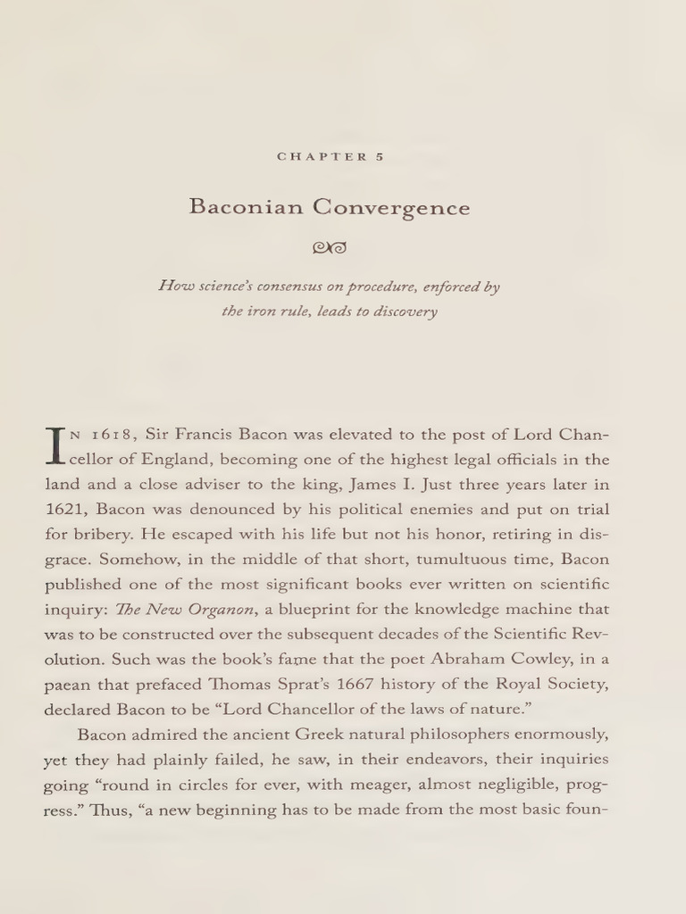 Baconian Convergence Michael Strevens | PDF | Francis Bacon | Theory
