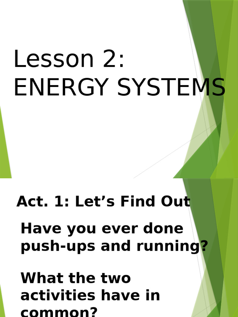 Understanding Energy Systems in Sports | PDF