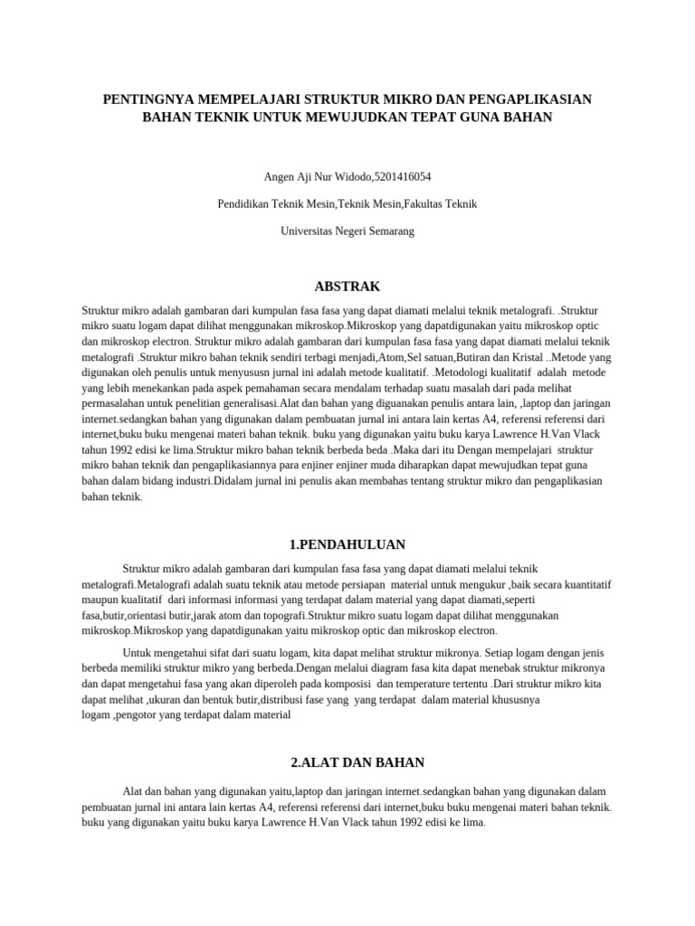 Struktur Mikro | PDF