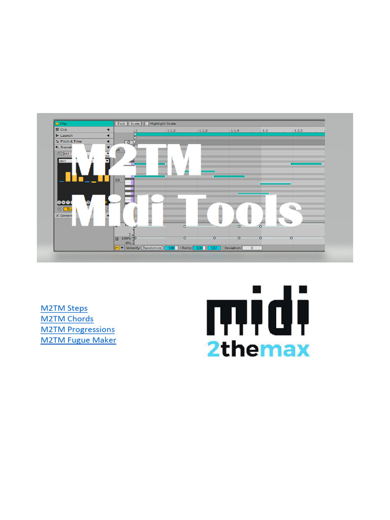 M2TM MIDI Tools for Ableton Live | PDF | Scale (Music) | Interval (Music)