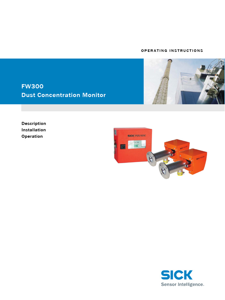 FW 00 Dust Concentration Monitor: Description Installation Operation ...