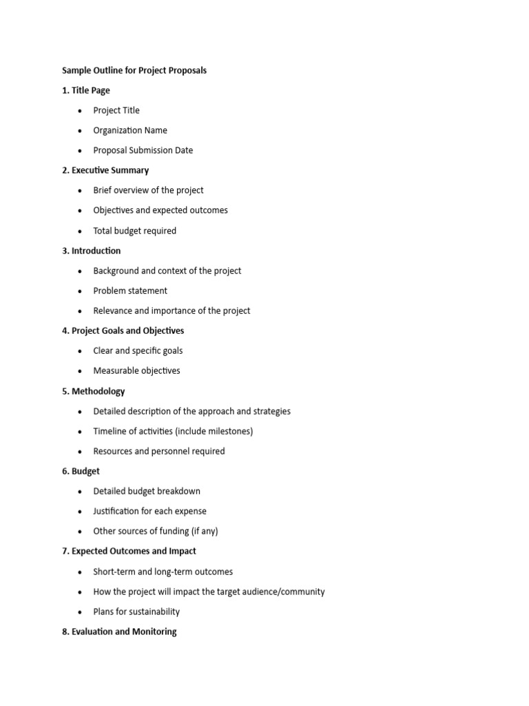 Project Proposal Guide | PDF