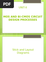Unit2 - 2 - MOS Layers & Stick Diagrams For NMOS - CMOS - BiCMOS | PDF | Cmos | Mosfet