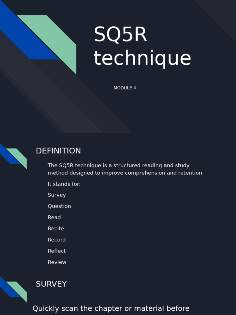 Mastering SQ5R Study Technique | PDF