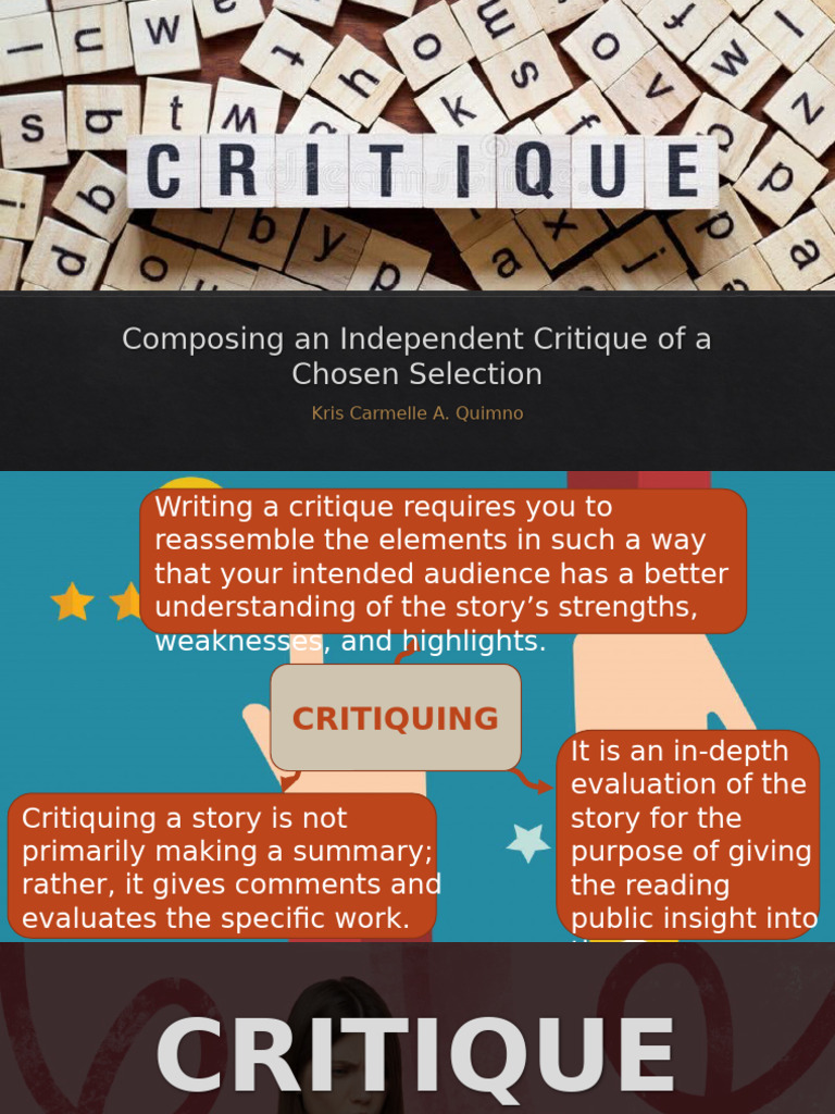 M3 Composing An Independent Critique of A Chosen Selection | PDF