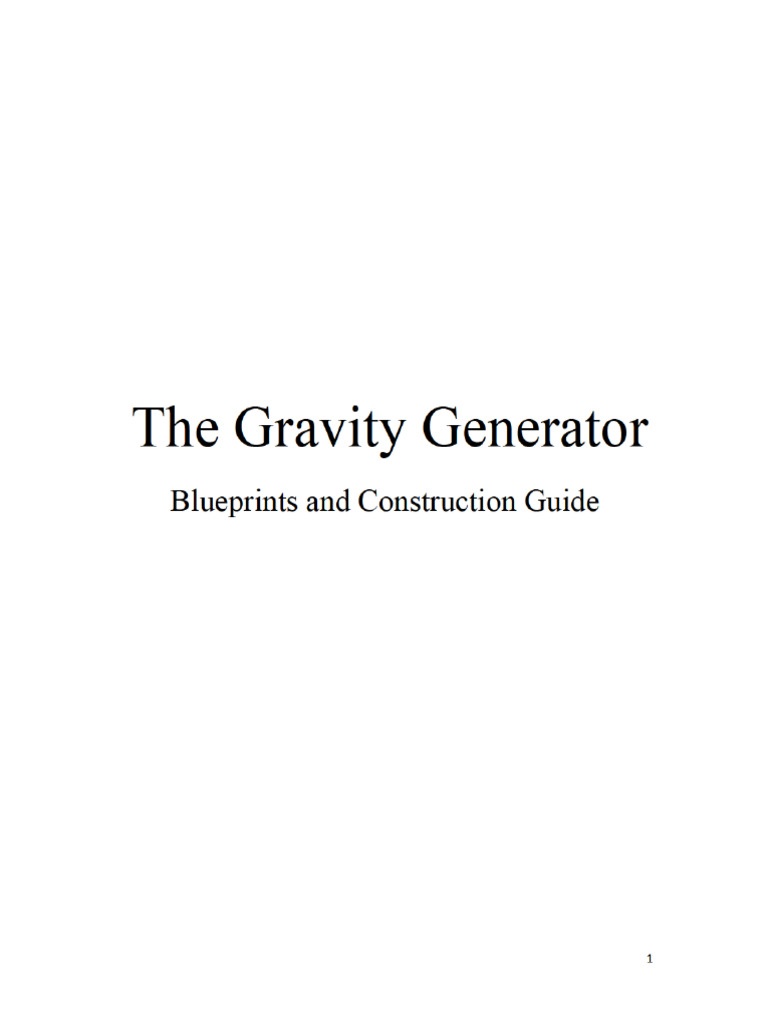 THE-PLATINUM-PACKAGE-The-Gravity-Generator | PDF | Physical Quantities ...