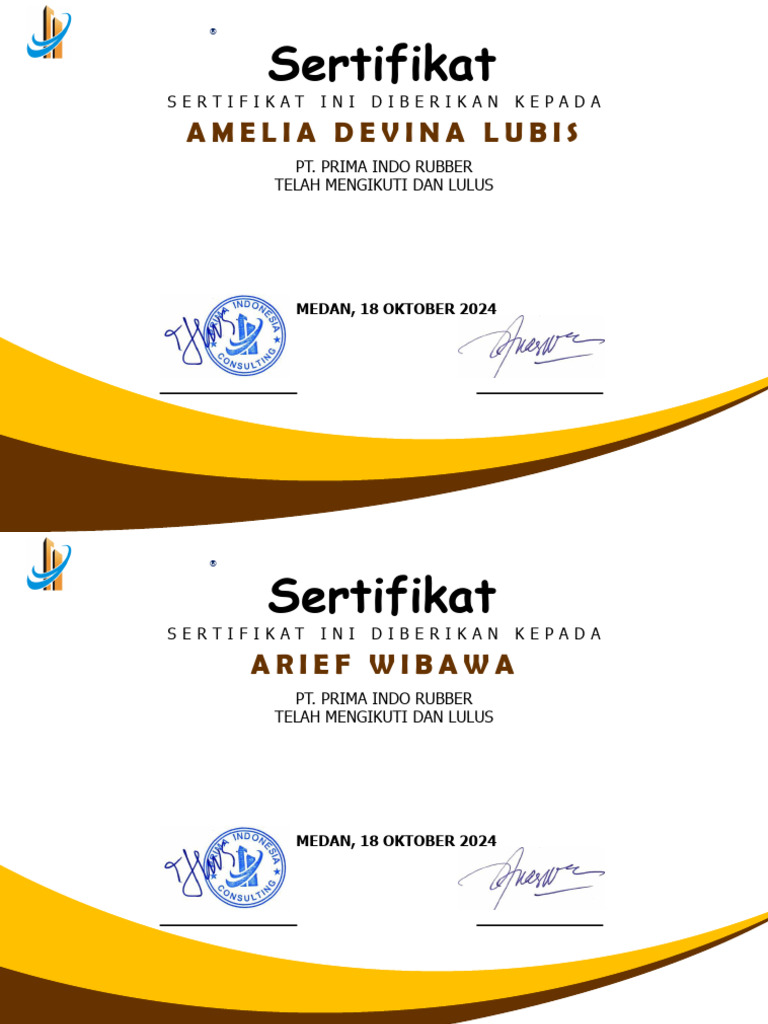 Sertifikat ISO 9001 2015 | PDF
