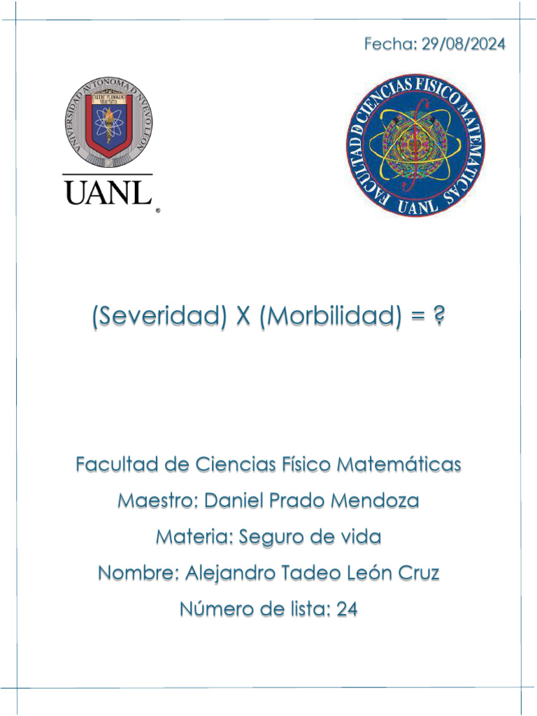 Definición y Cálculo de Severidad en Seguros | PDF | Tasa de mortalidad