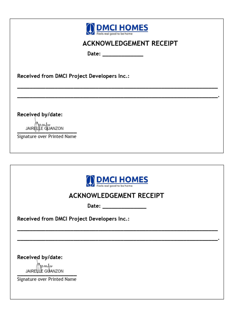 Acknowledgement Receipt - Awards 2024-Guanzon | PDF