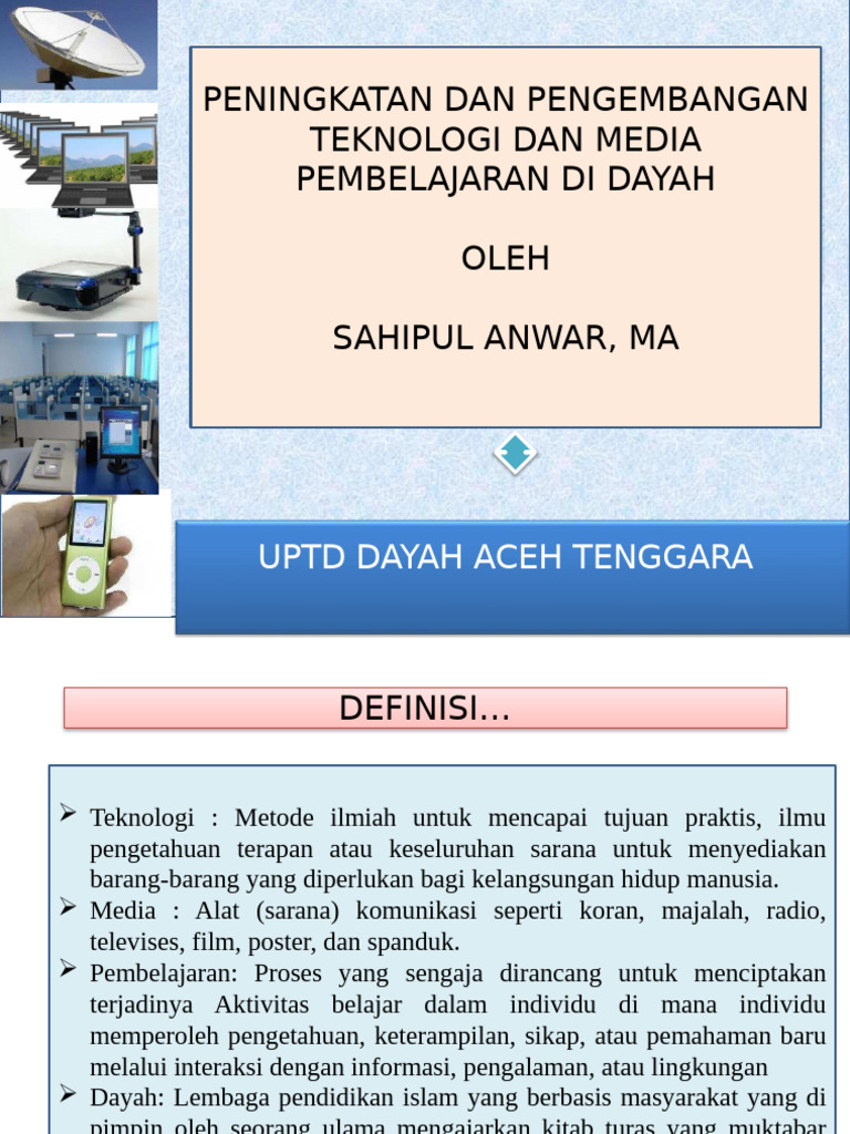 Teknologi dan Media Pembelajaran Dayah | PDF