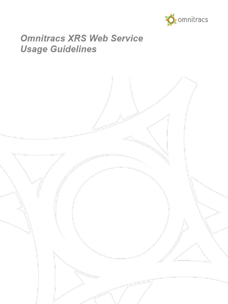 Omnitracs XRS Web Service Guide | PDF | Soap | Web Service