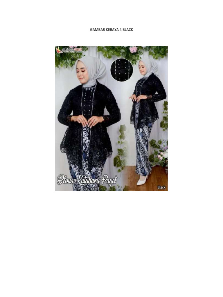 GAMBAR KEBAYA 4 BLACK | PDF