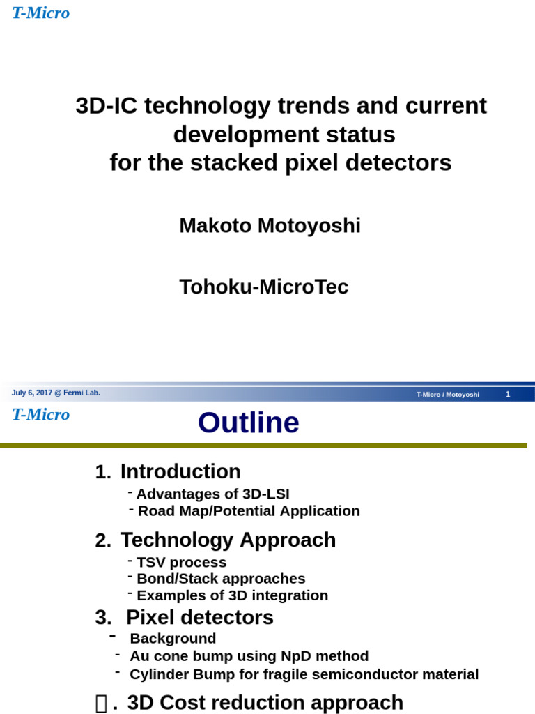 3D-IC Technology Trends Overview | PDF | Semiconductor Device ...