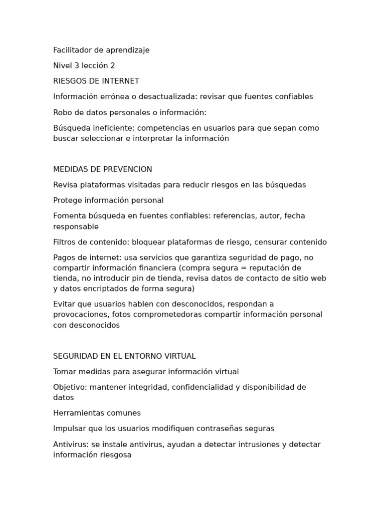 Riesgos de Internet | PDF