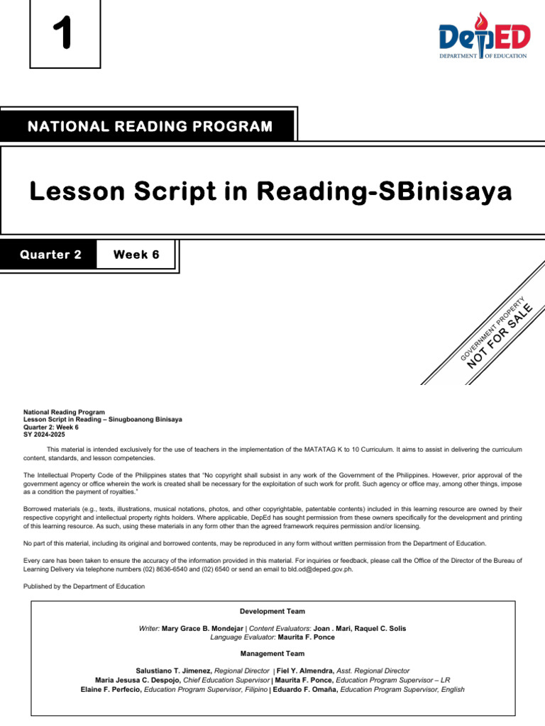 CO 2024 LS Grade1 NRP q2 Week6 | PDF | Linguistics | Human Communication