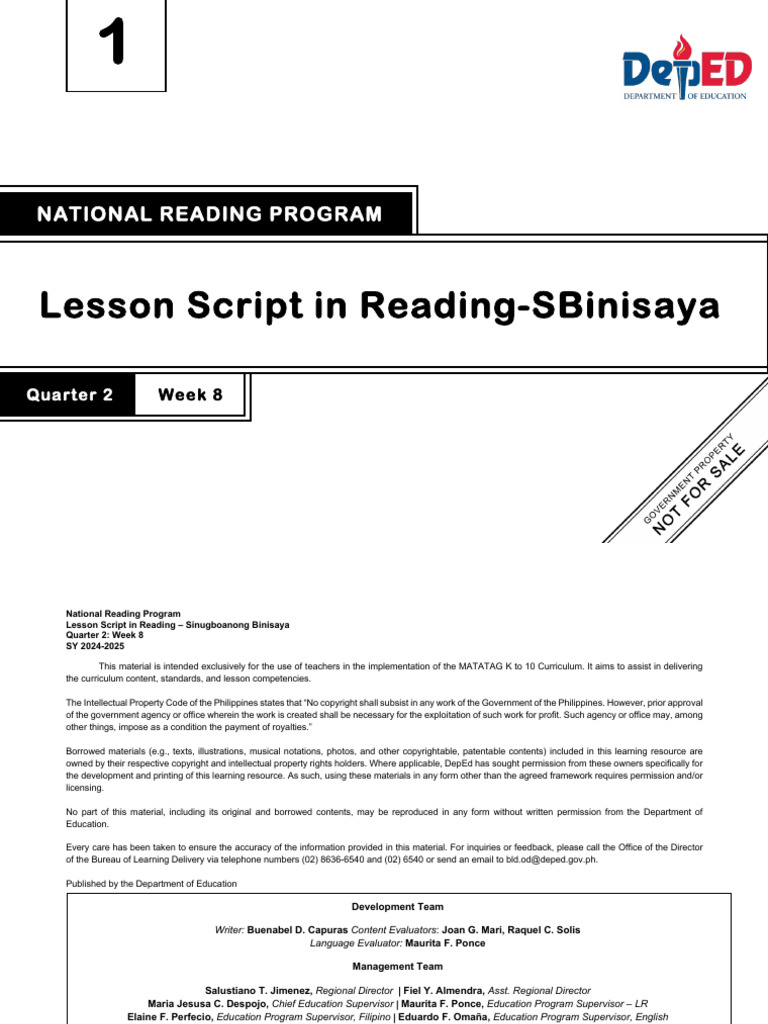 CO 2024 LS Grade1 NRP q2 Week8 | PDF | Copyright | Phonics