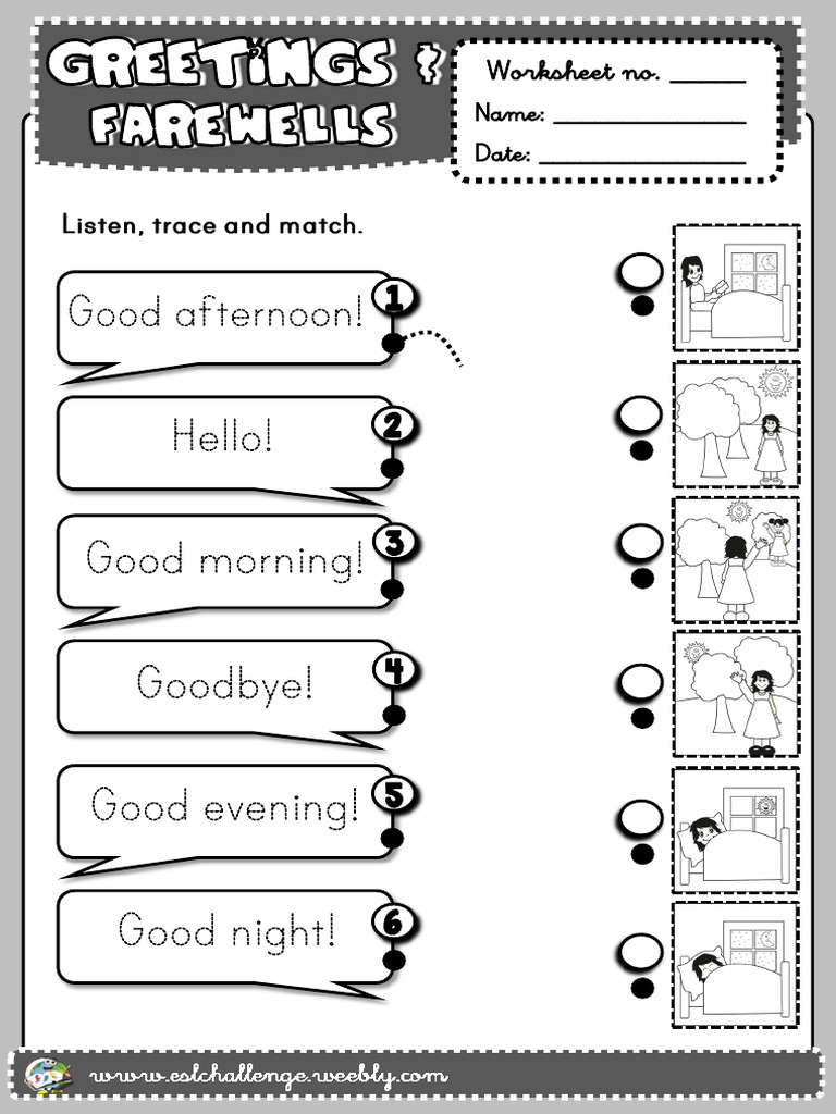 Greetings WS2 BW | PDF