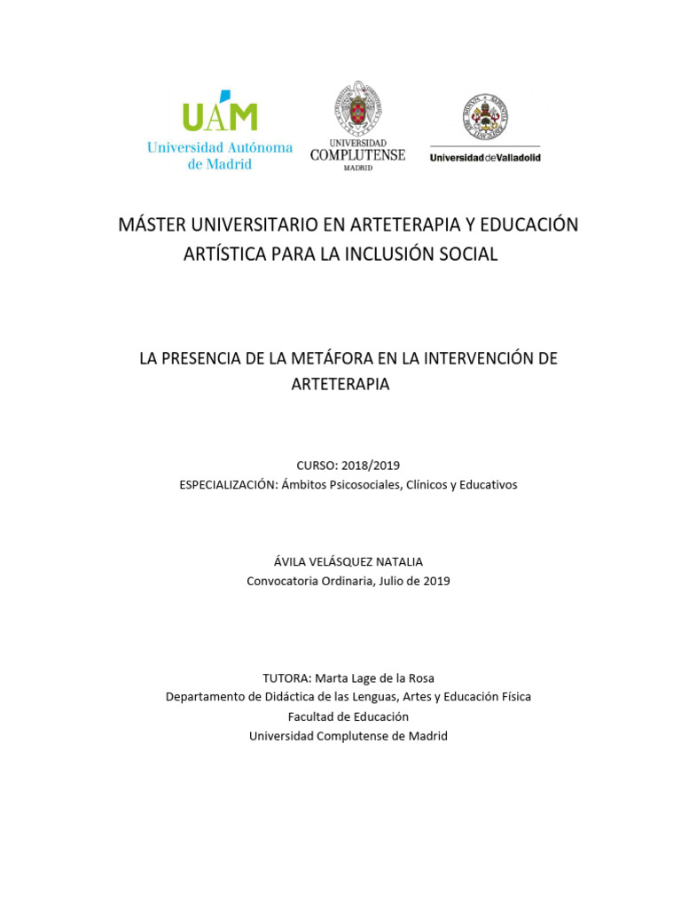 Avila_Velasquez_Natalia_TFM-1 | PDF | Metáfora | Método científico