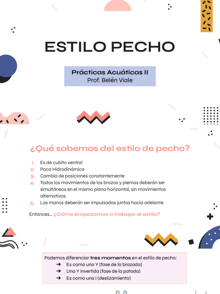 Guía Completa del Estilo Pecho en Natación | PDF