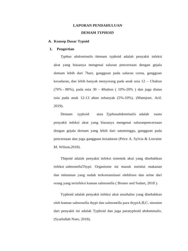 Laporan Pendahuluan | PDF