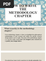 Methodology Chapter Template - May 2023 | PDF | Methodology ...