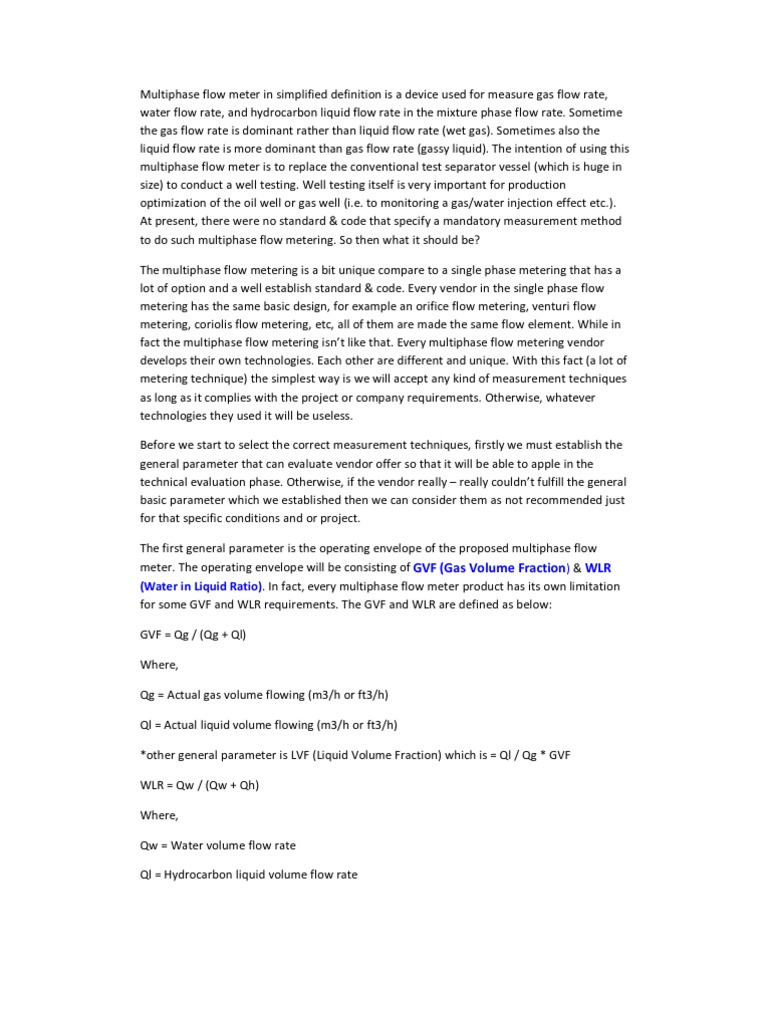 Selection of MPFM | PDF | Flow Measurement | Physical Sciences