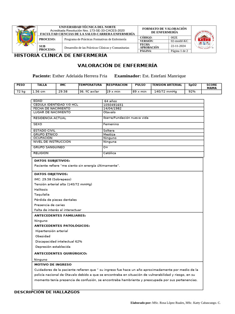 Esterr Imprimir Primera Hoja Segundo Pae | PDF | Clavo (anatomía) | Abdomen