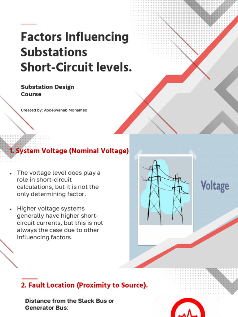 Factors Influencing - Substations - Short-Circuit Levels | PDF ...
