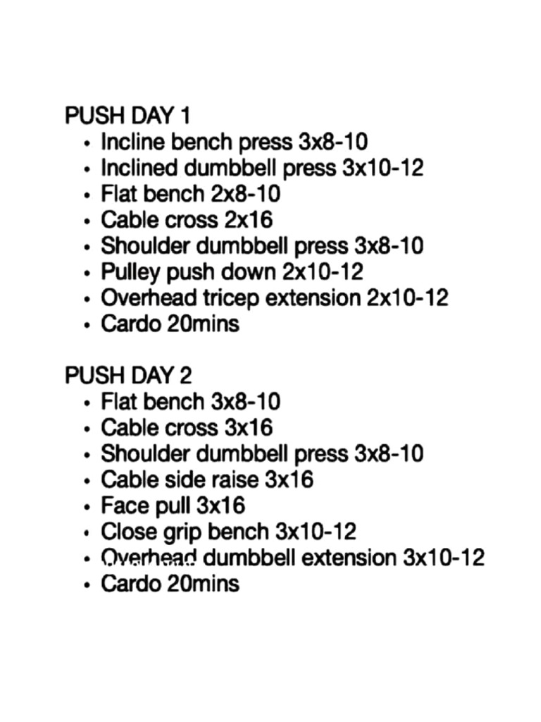 Gym Schedule | PDF