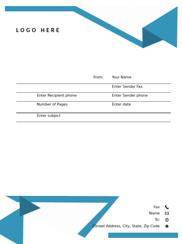 Fax Template for Easy Customization | PDF