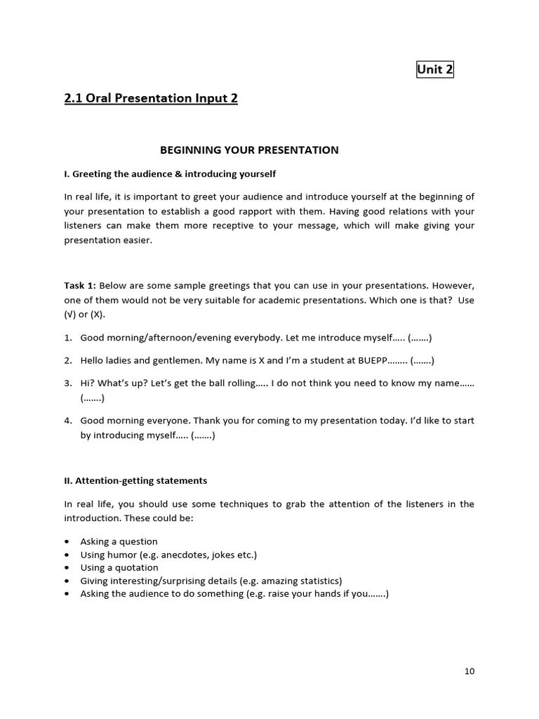 Effective Oral Presentation Techniques | PDF