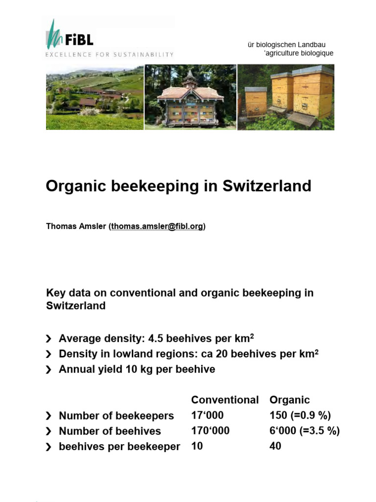 ORGANIC BEEKEEPING IN SWITZERLAND - Thomas Amsler | PDF | Beekeeper ...