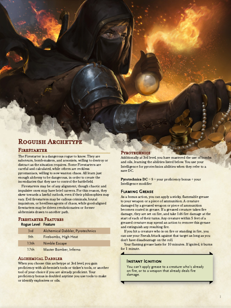Rogue+ +Firestarter | PDF | Fires | Alchemy