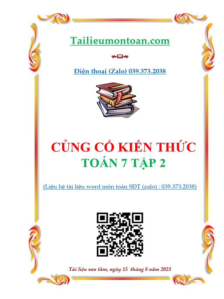 củng cố toán 7 mới tập 2 | PDF
