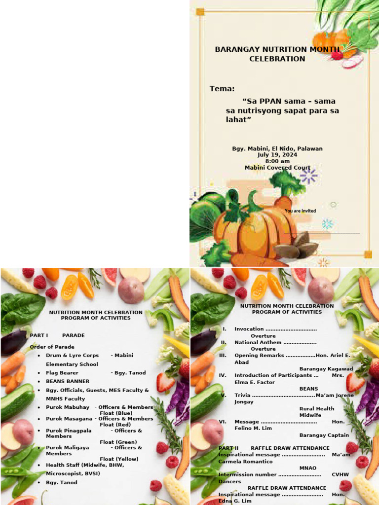 Invitation (Nutrition Month) | PDF