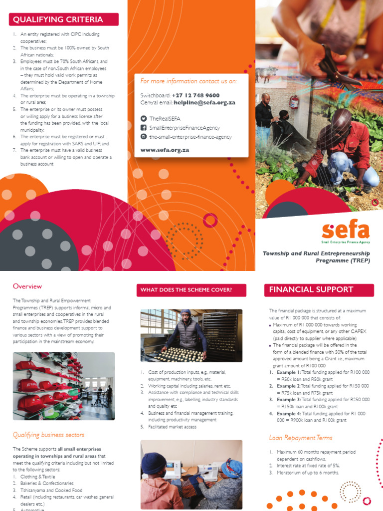 Township and Rural Entrepreneurship Programme (TREP) Brochure | PDF ...